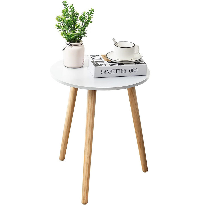 Small round bedside table store